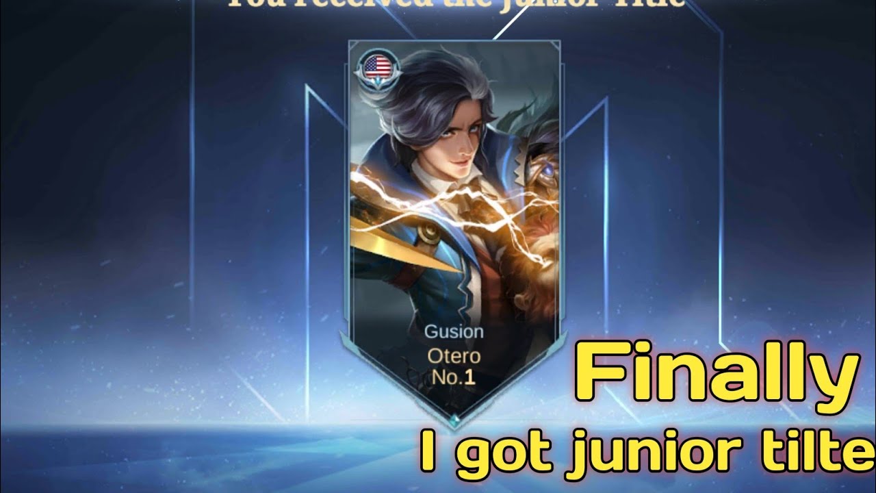 Finally I Got Gusion Junior Title | Gusion Gameplay -Mlbb - YouTube