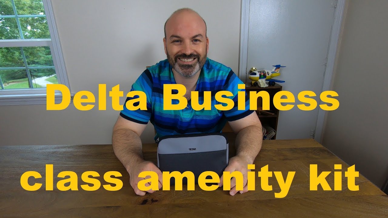 Delta Business class amenity kit | Tumi - YouTube
