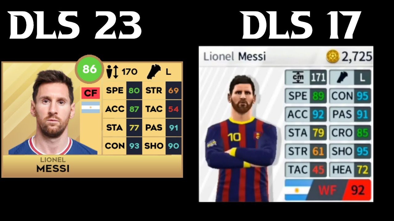 PLAYER EVOULATION FROM DLS 17 TO DLS 22! | DREAM LEAGUE SOCCER - YouTube
