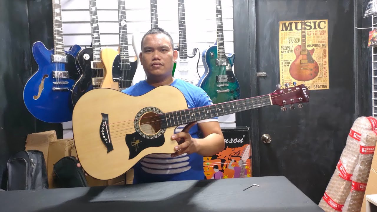 Davis Acoustic Guitar w/ Trus rod Sound Demo (SoundBoard) - YouTube