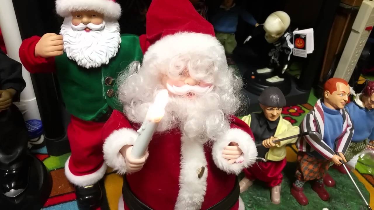 Telco Animated Motionette Musical Santa - YouTube