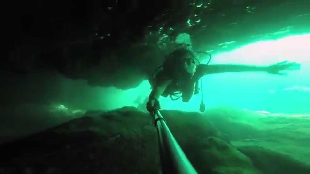 Cave diving at Shark's Cove Oahu, Hawaii - YouTube