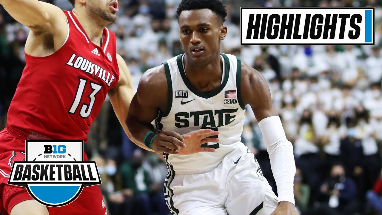 Louisville at Michigan State | Big Ten Men's Basketball | Highlights ...