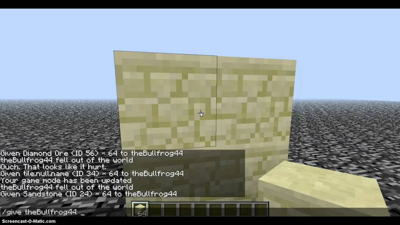 minecraft pc cheats/commands - YouTube