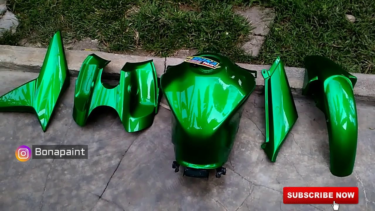 Full #tutorial cat Yamaha Vixion hijau candy // Bonapaint - YouTube