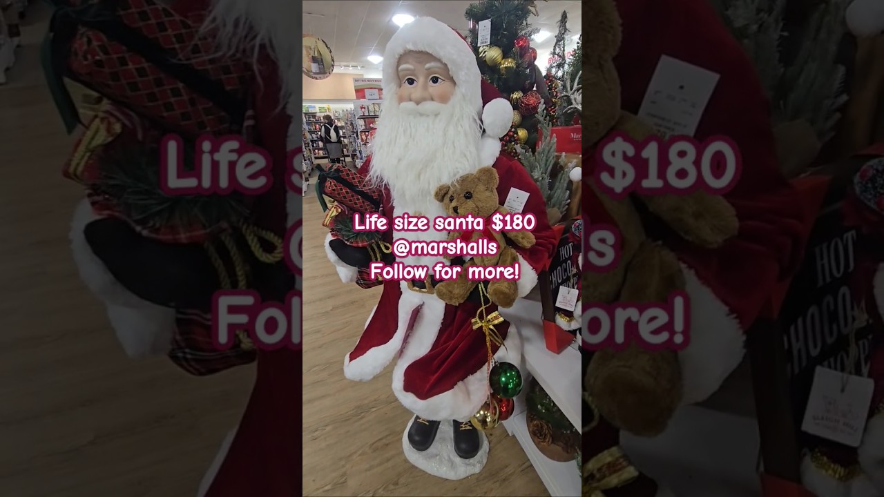 Life size Santa $180 @marshalls #shorts #marshalls #santa #columbusohio ...