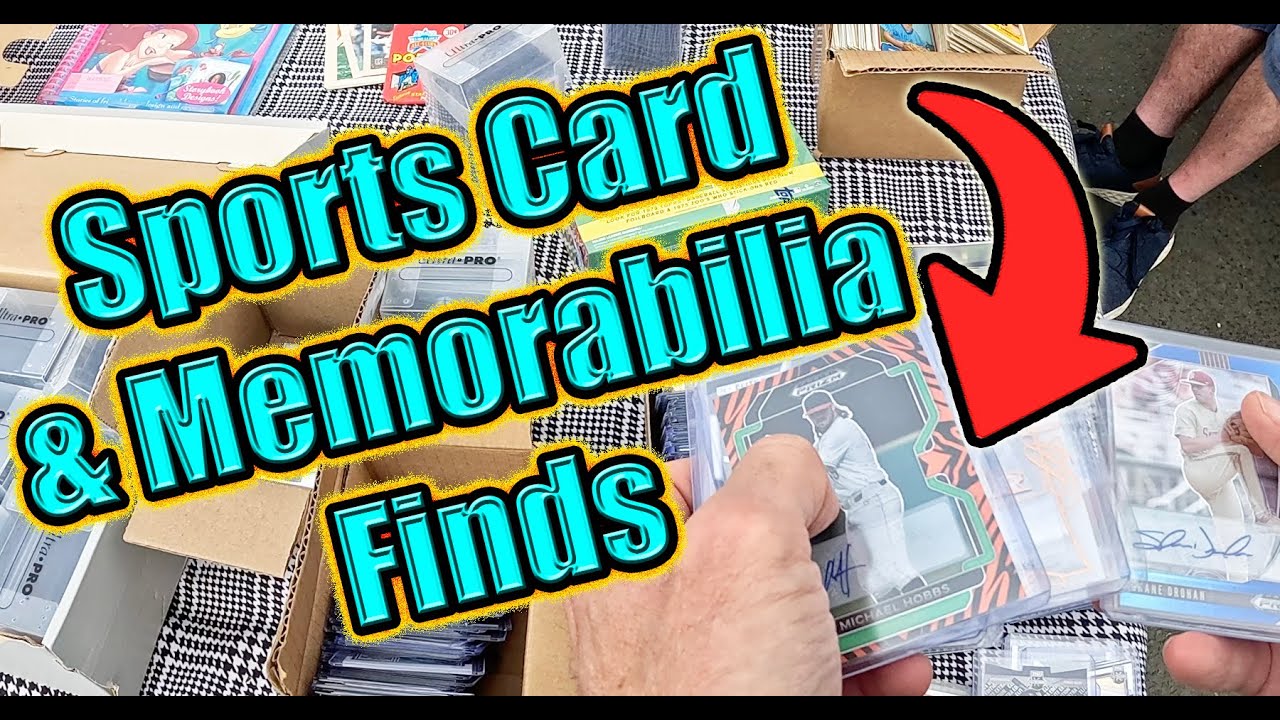 Sports Card & Vintage Memorabilia Flea Finds #fleamarketfinds # ...