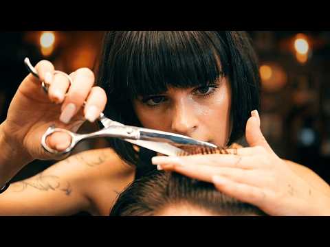 Once-in-a-Lifetime FULL SERVICE by Beautiful Ukrainian Barber Girl Medina
