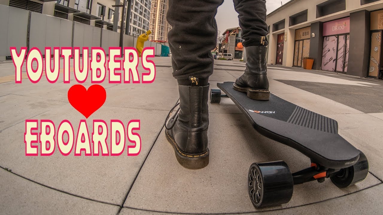 how to use an electric skateboard for shooting videos - YouTube