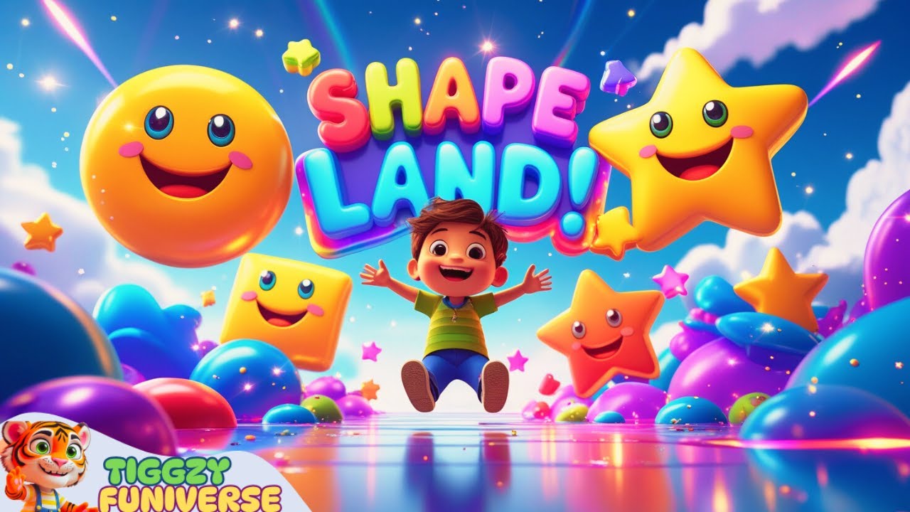 Shapes are Everywhere🟡🔺🔷| Shape Land Song | Learn Shapes & Sides| Fun ...