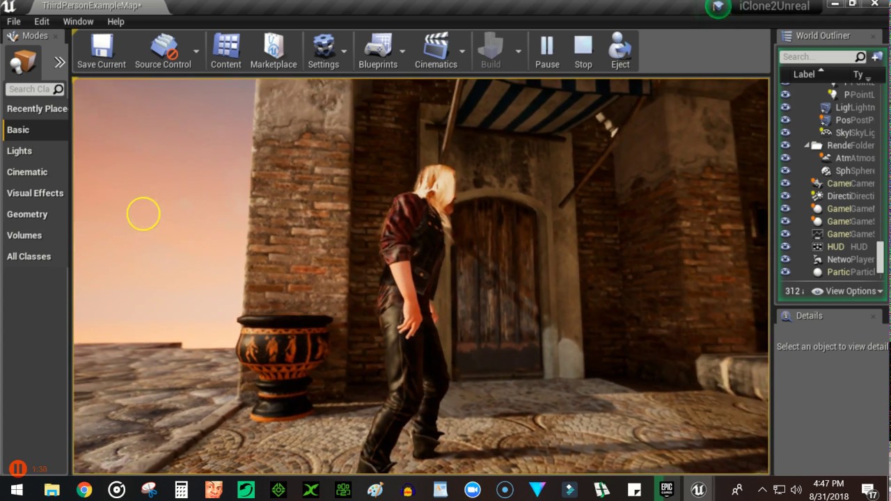 iClone 2 Unreal Engine First "Game" Design with Gerald Clark - YouTube