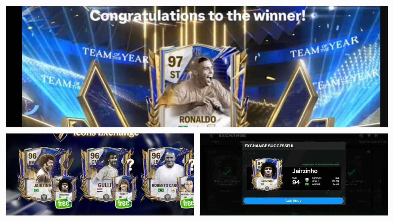 OMG😱 I PACKED R9 FROM TOTY WC AND NEW 94 PLAYER EXCHANGE IN FC MOBILE ...