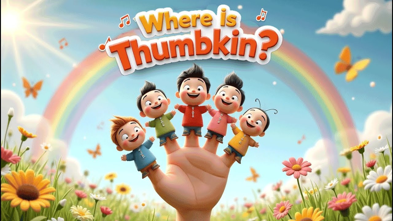 🎵 Where Is Thumbkin? | Finger Puppet Adventure Song for Kids | Nursery ...