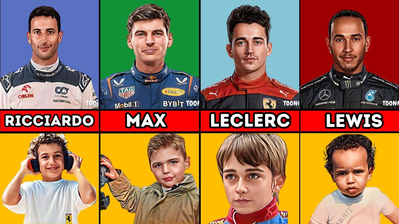 Formula 1 Drivers When They Were Kids - YouTube