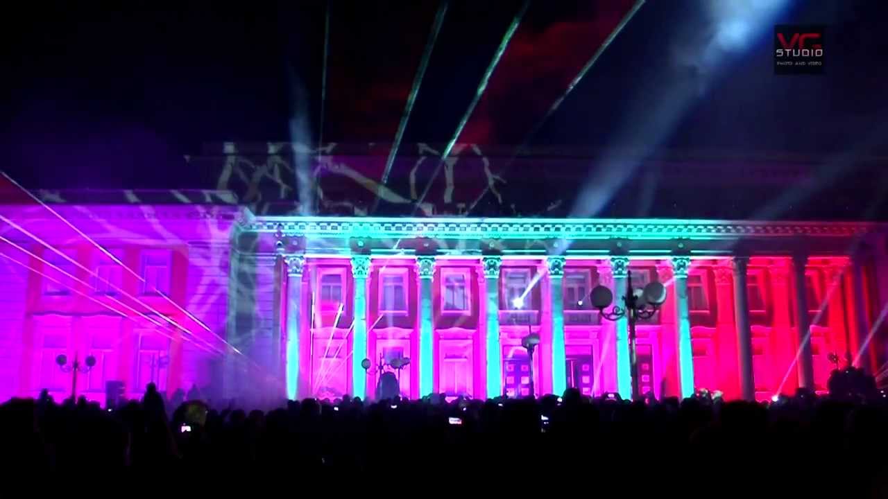 SURVA 2014 3D Mapping Light Show - СУРВА 2014 откриване 3Д Мапинг - YouTube