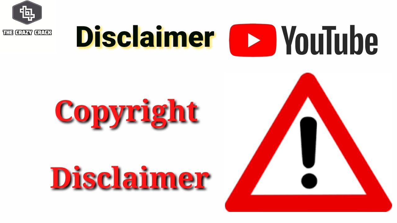 YouTube channel copyright disclaimer | Tamil - YouTube