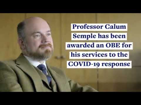 Professor Calum Semple Awarded OBE for COVID-19 Efforts - YouTube