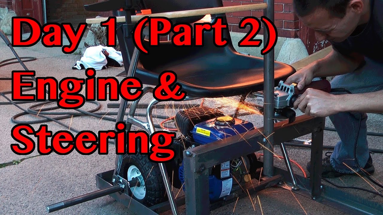 Motorized Desk Chair Build - Day 1 (Part 2) - YouTube