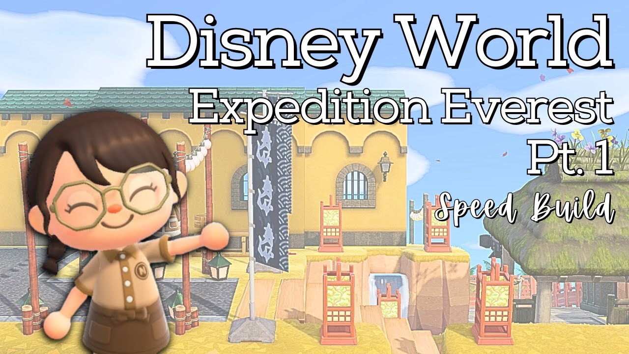 Disney World Expedition Everest Pt. 1 | ACNH Speed Build | Animal ...