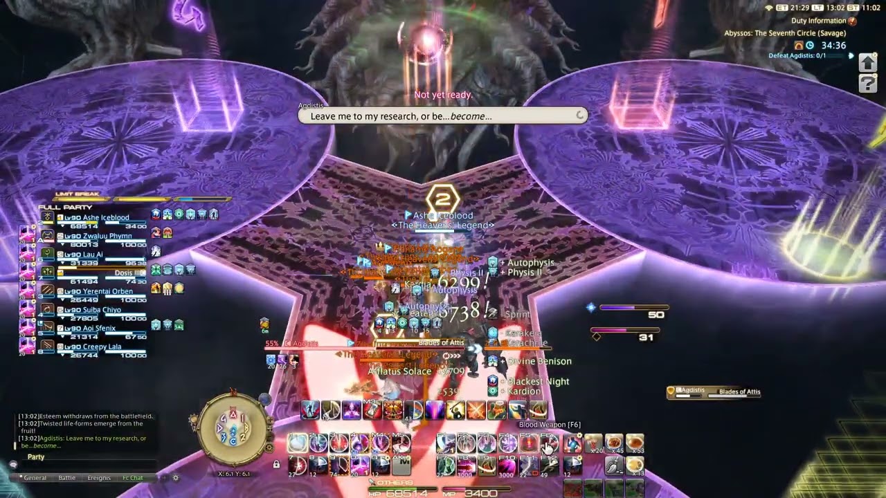 Pandaemonium Abyssos SAVAGE: P7S - Agdistis | Ashe's First Clear FFXIV ...