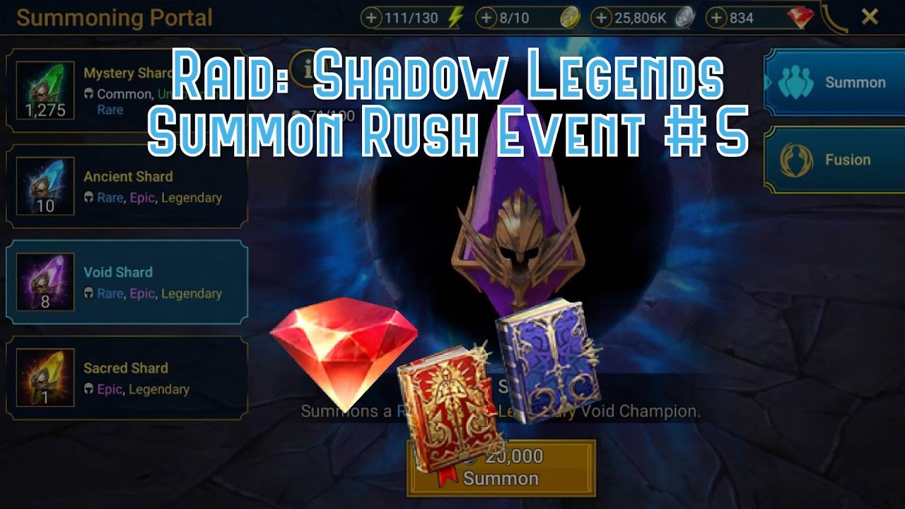 Raid: Shadow Legends - Summon Rush Event #5 - IMPORTANT DON'T OPEN VOID ...