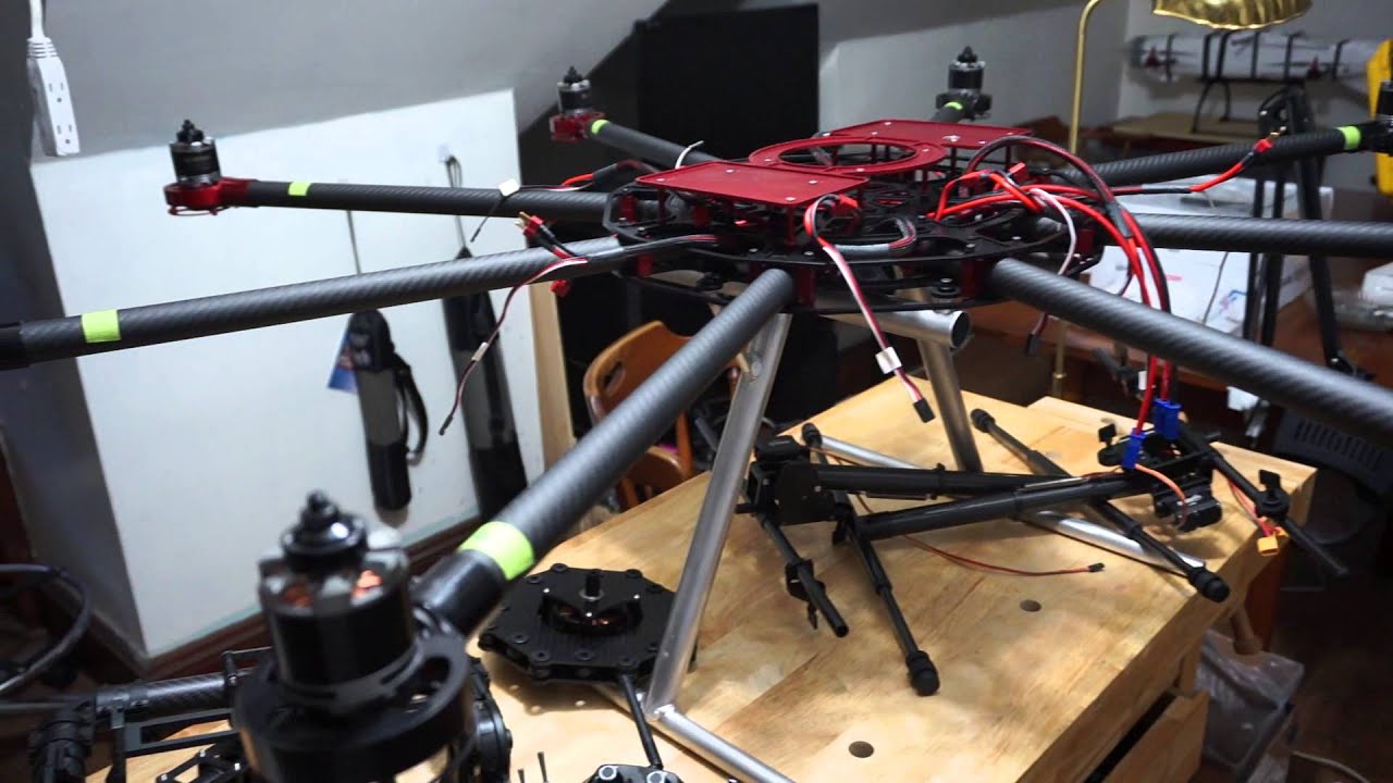 High End Octocopter Build by Flying Robots (Me) - YouTube