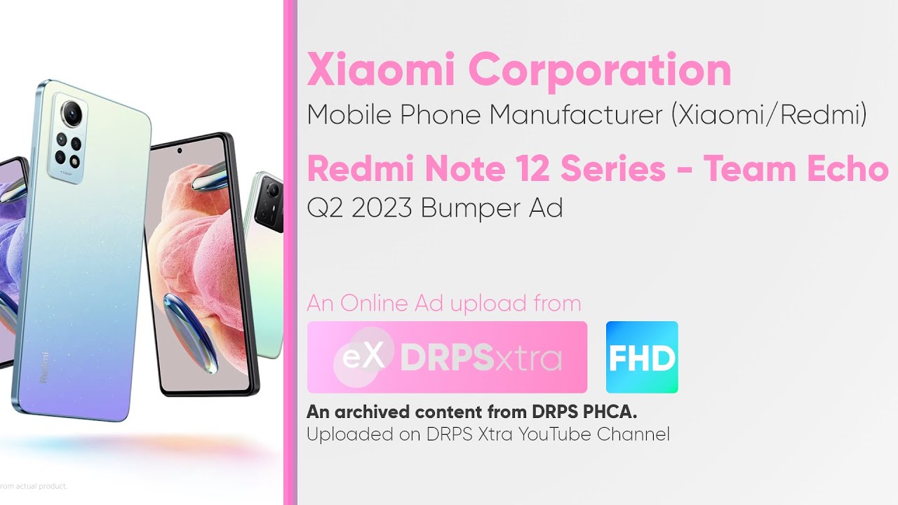 Redmi Note 12 Series "Team Echo" Bumper Ad Q2 2023 (Philippines) - YouTube