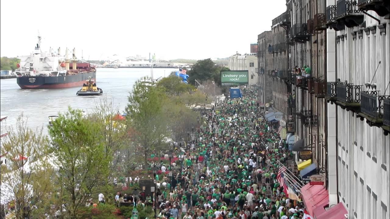 St. Patrick's Day March 17, 2012 Savannah, Ga. (River Street) - YouTube