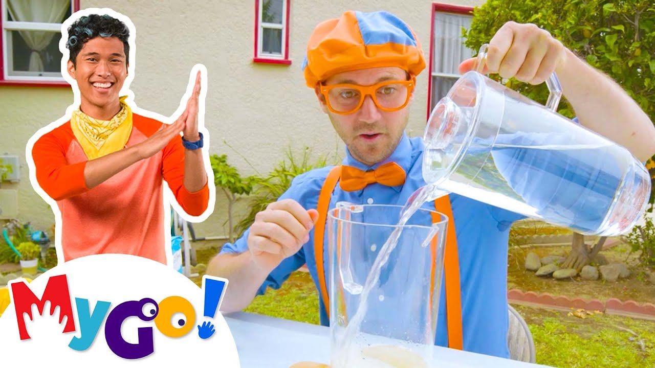 Blippi's Tips for a Lemonade Stand | Blippi's ASL Videos - Sign ...