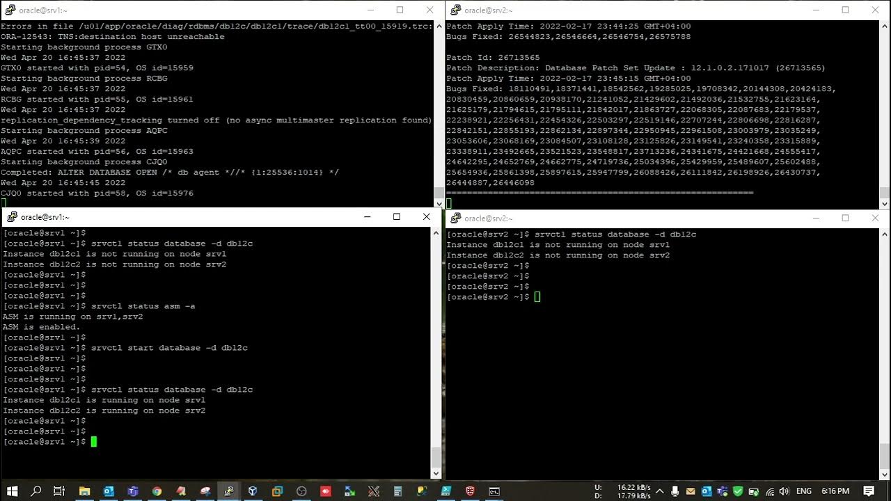 Startup and Shutdown of RAC database - YouTube