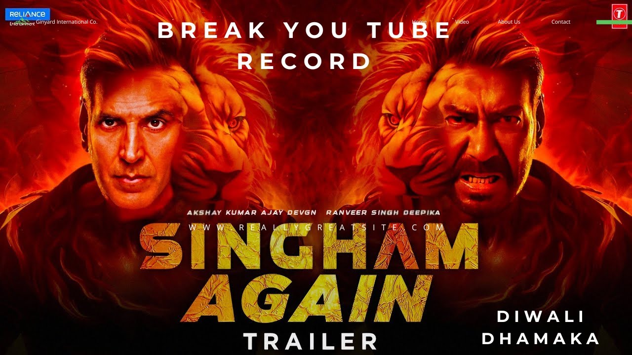 #singhamagainmovie trailer # Ajay Devgan, Akshay Kumar, Tiger shroff ...