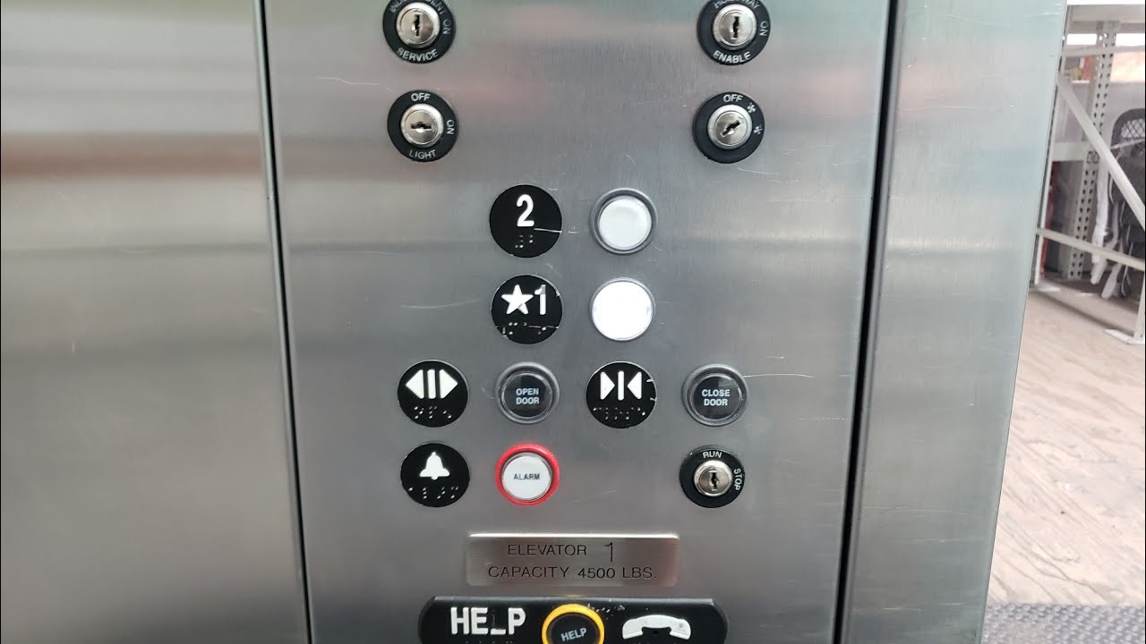 ThyssenKrupp Hydraulic Elevator @ Menards, Hammond, Ind. - YouTube