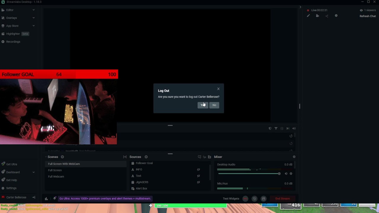 FIRST YT STREAM - YouTube