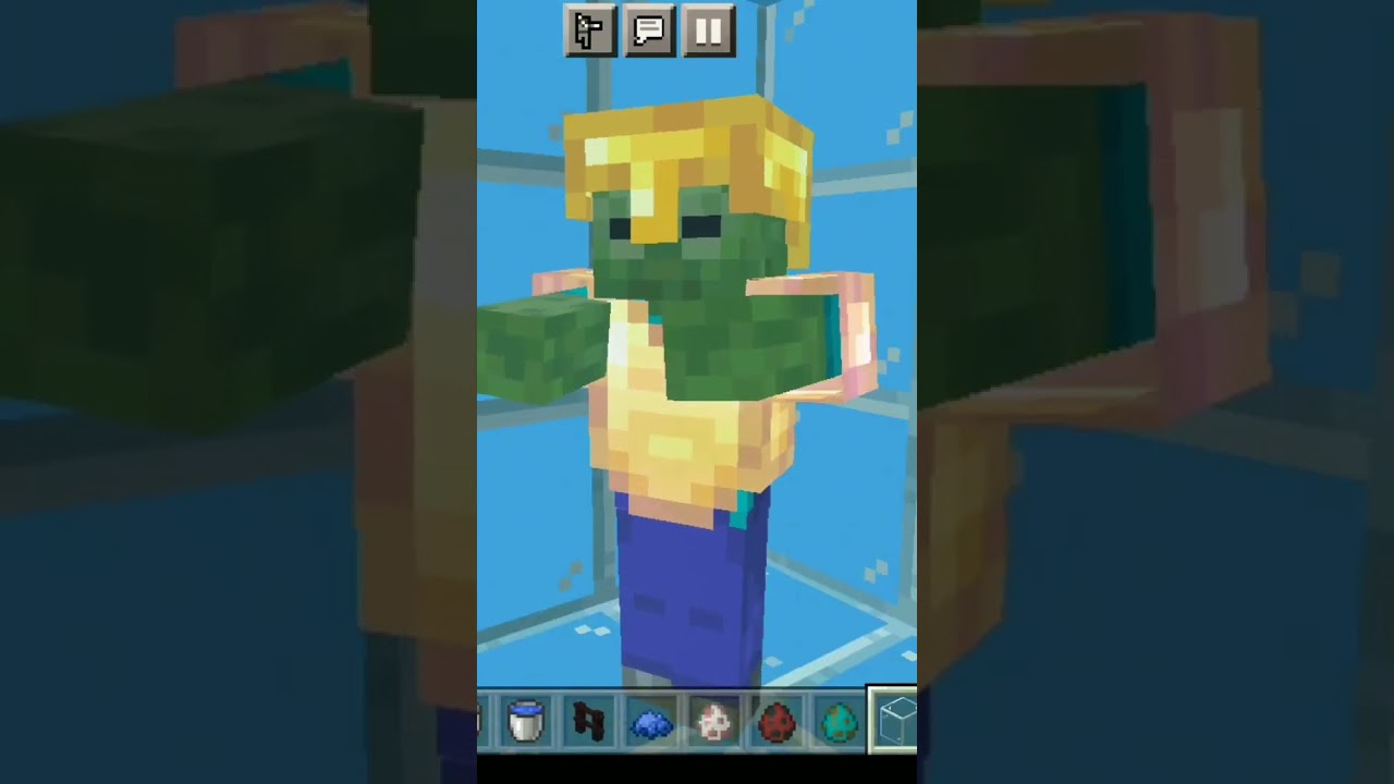 How to get Zombie Armour with Full Health in Minecraft #Shorts # ...