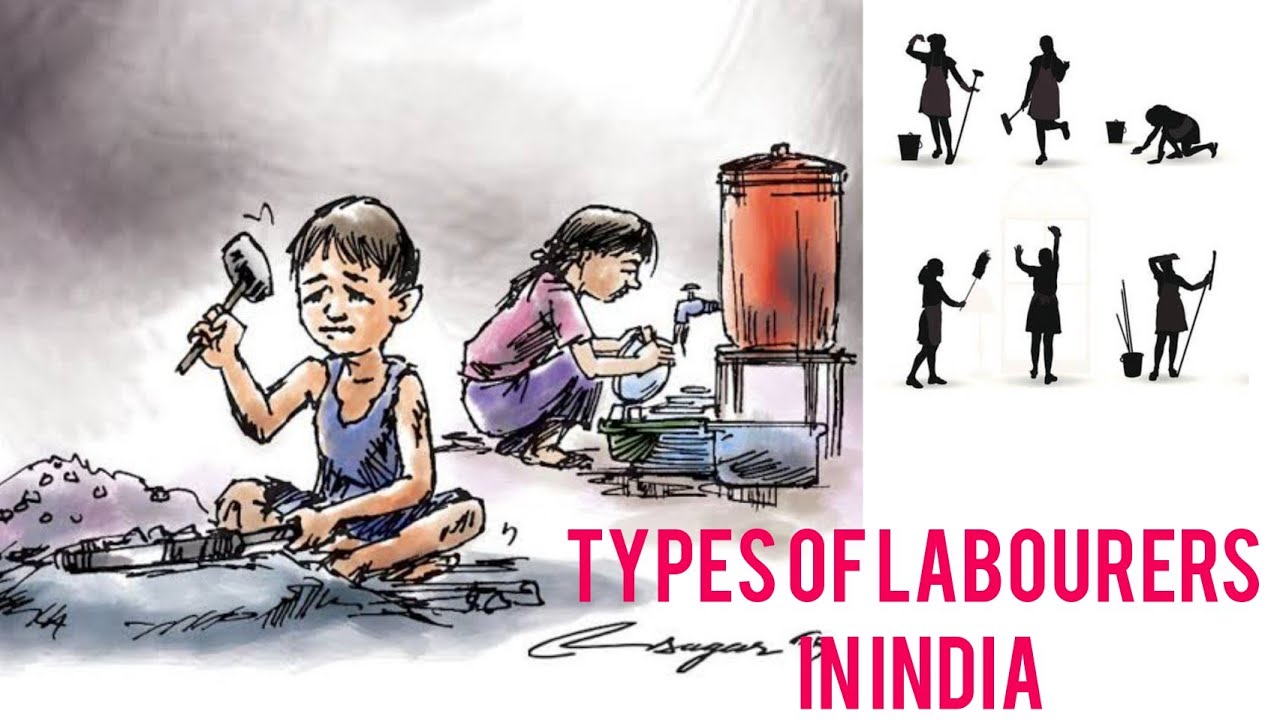 Types of labourers In India /EVS lesson/Skilled labourers/Domestic ...