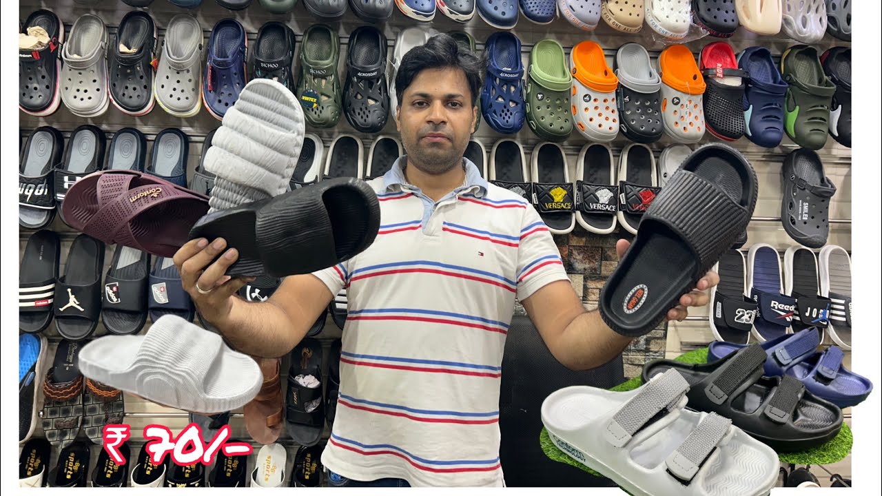 INDIAN SLIDER FLIP FLOP EVA SLIPPER || BALLIMARAN MARKET || SLIPPER ...