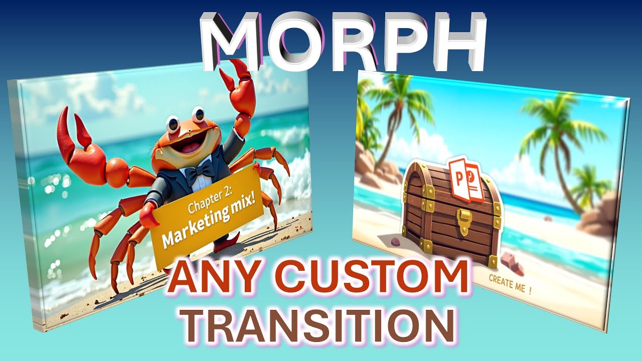 How to create any custom transition in PowerPoint using Morph - YouTube