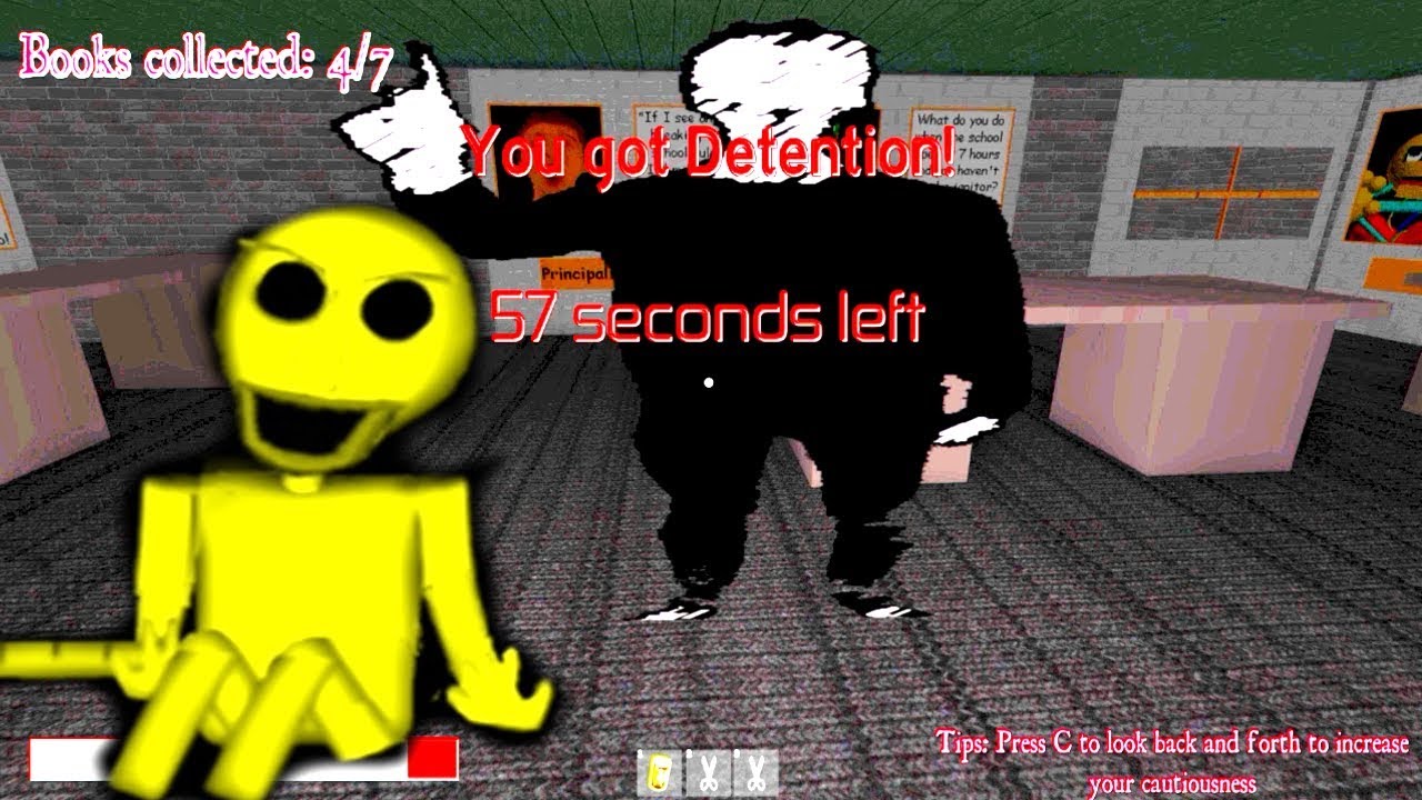 YOU GOT DETENTION! Golden Baldi! Baldi's Basic 2 - YouTube