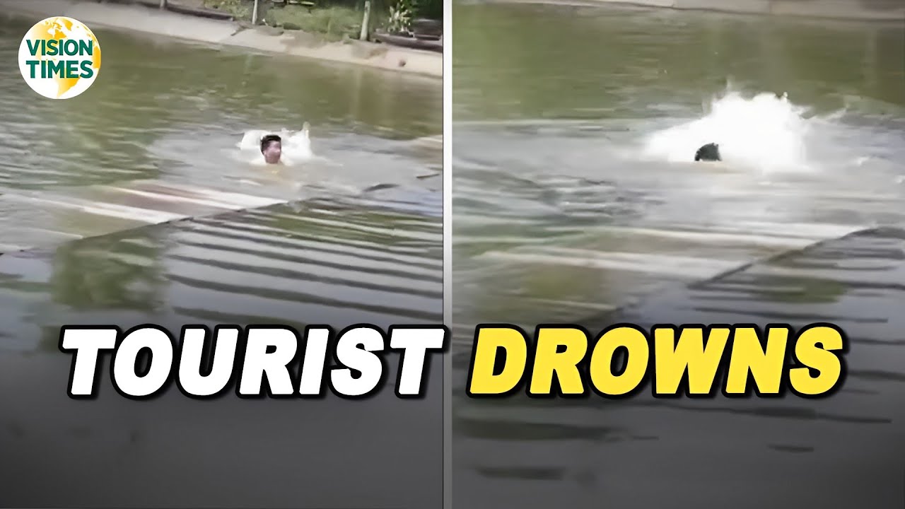 Chongqing tourist drowns after falling from pontoon bridge during ...
