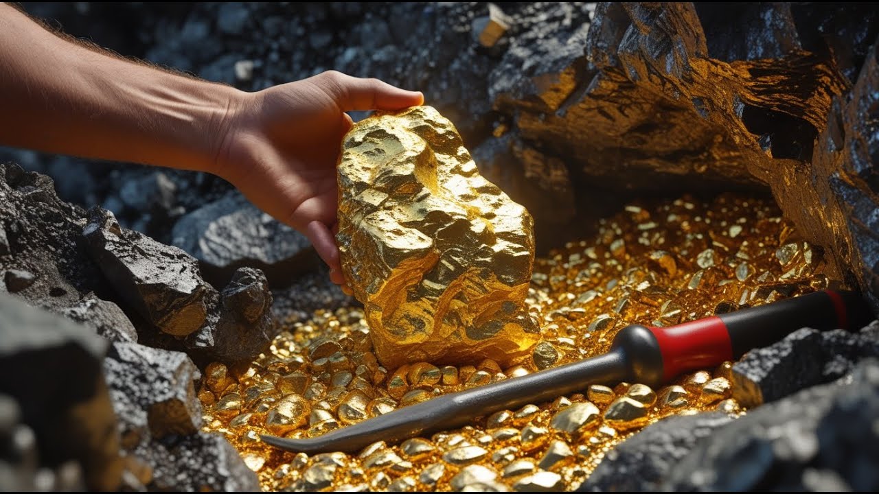 I Found huge nuggets of gold treasure worth million $$ at mountain, #T ...