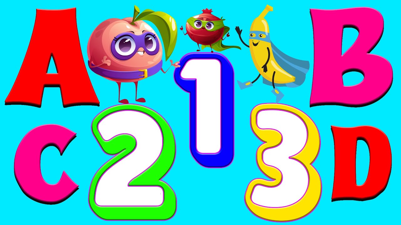 ABC and 123 Learning Videos Toddlers + Nursery Rhymes & Kids Songs+ ...