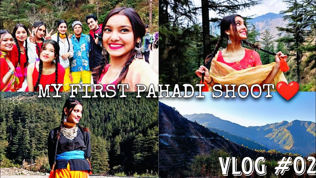 My first pahadi song shoot ️🏞️😱 || amazing experience 💕|| pahado main ...