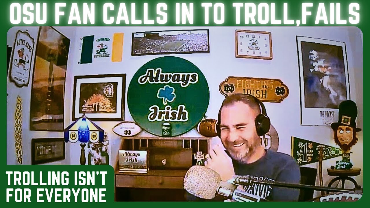 Ohio State Fan Calls To Troll Always Irish & FAILS☘️ - YouTube