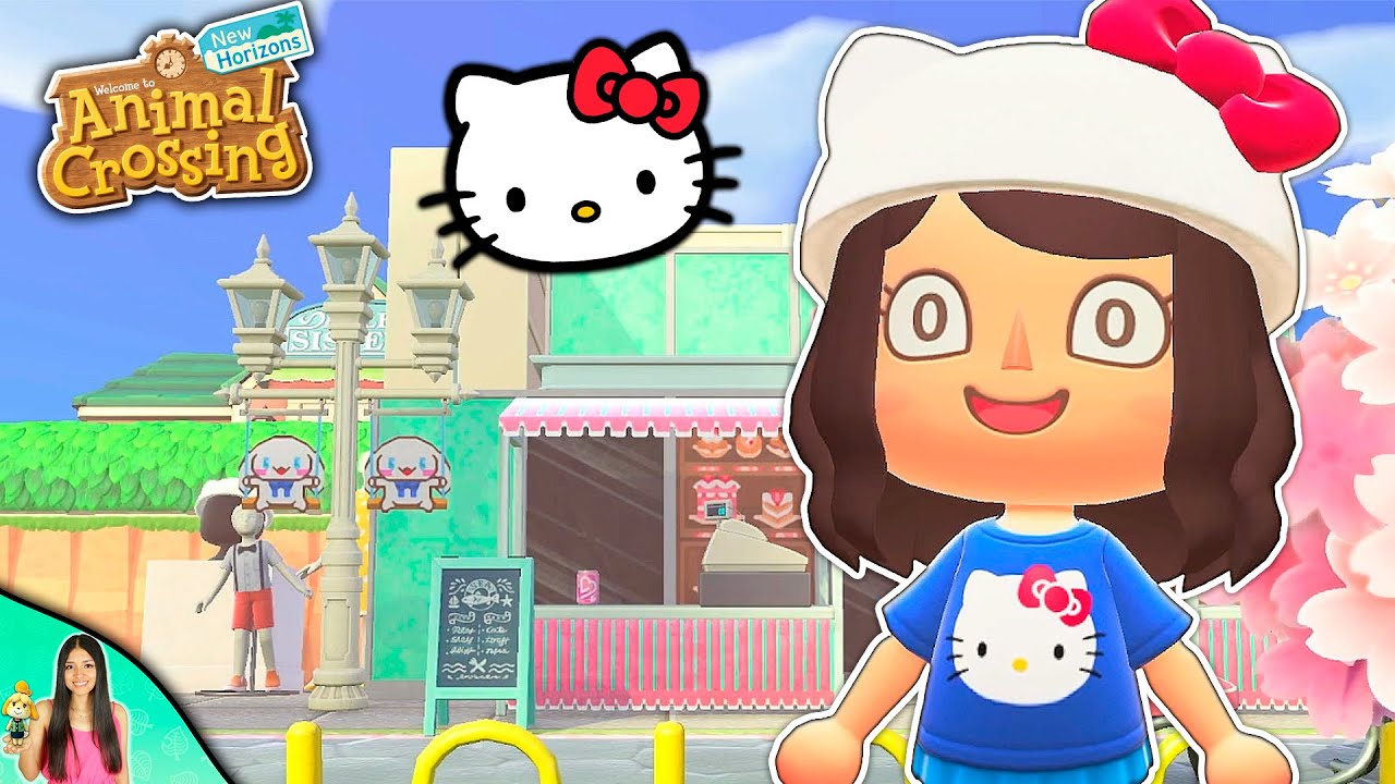 ¡ISLA de HELLO KITTY super Cute! en ANIMAL CROSSING NEW HORIZONS - YouTube