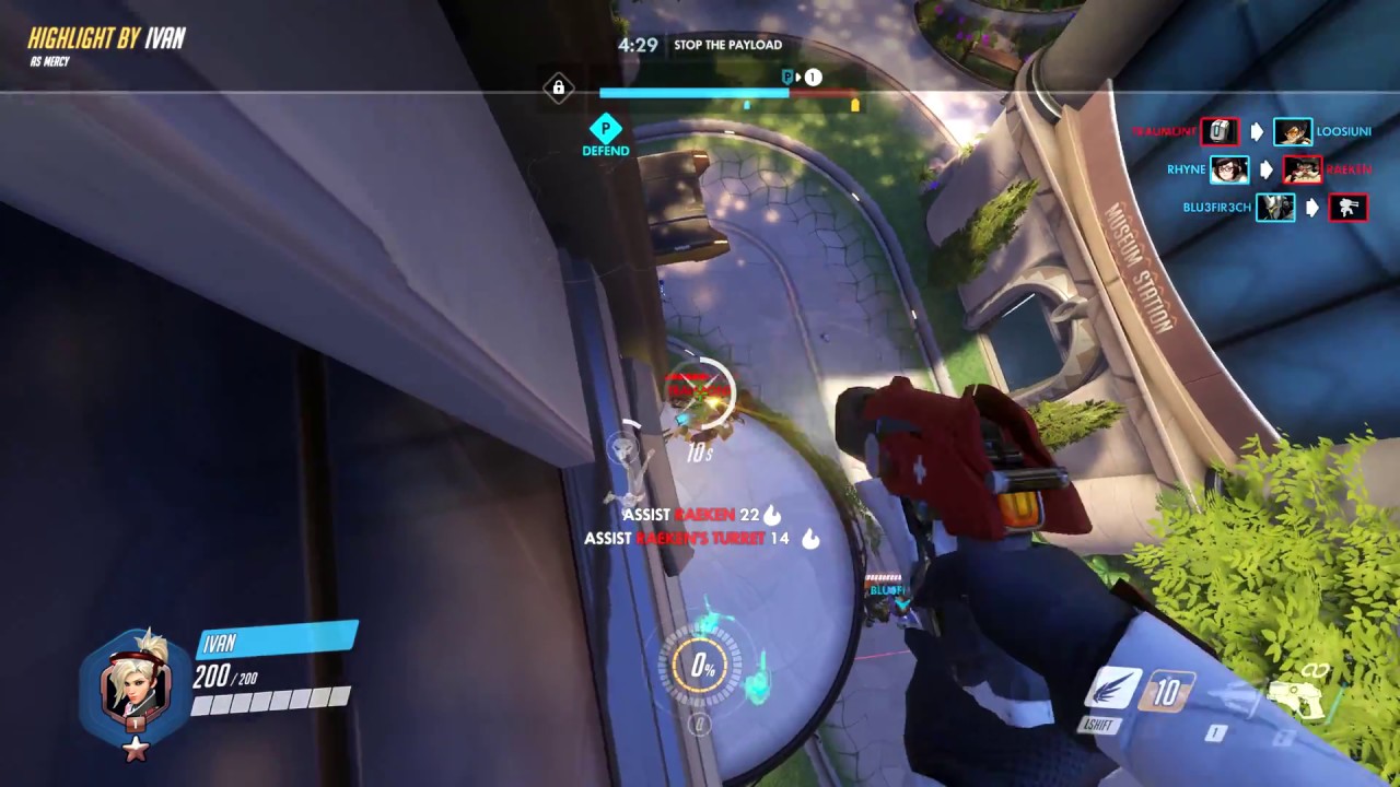 Mercy vs Bastion (EPIC fight) - YouTube