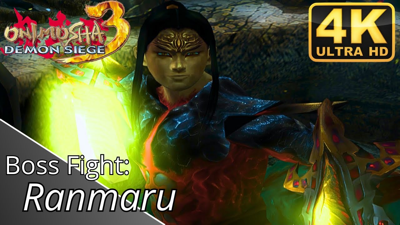 ONIMUSHA 3 DEMON SIEGE REMASTERIZADO - Ranmaru Boss Fight (SEM LEVAR ...