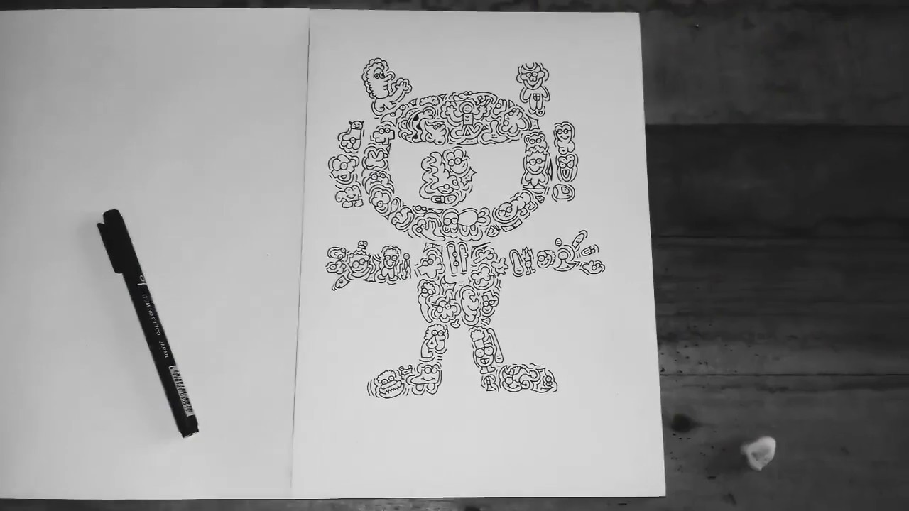 How to Draw DOODLE Astronot Very SIMPLE - YouTube