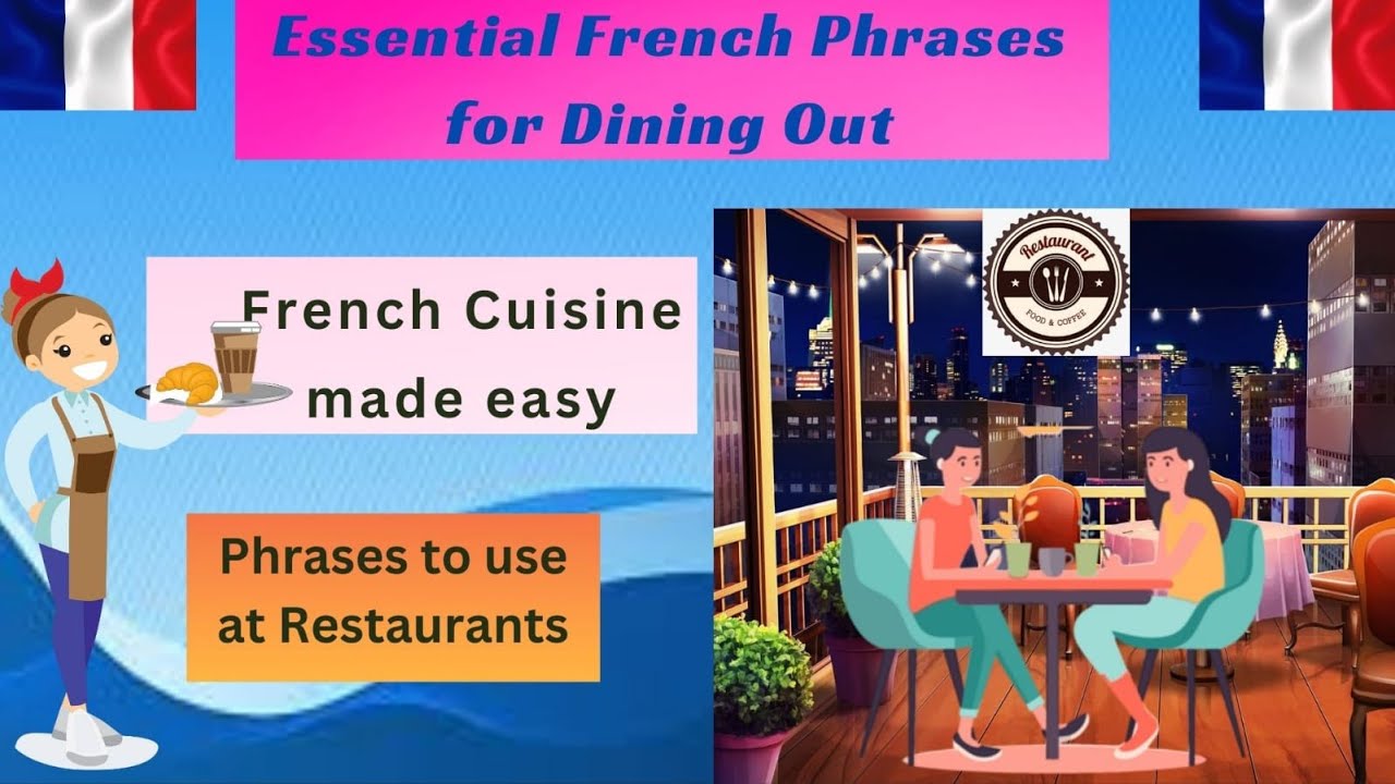 Common French Phrases to Use @French Restaurant - YouTube