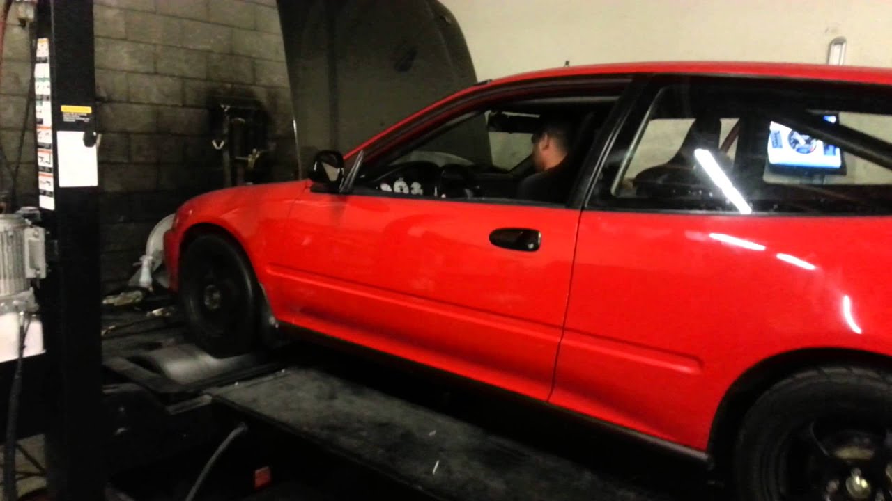 Turbo civic in gt35r C85 fuel - YouTube