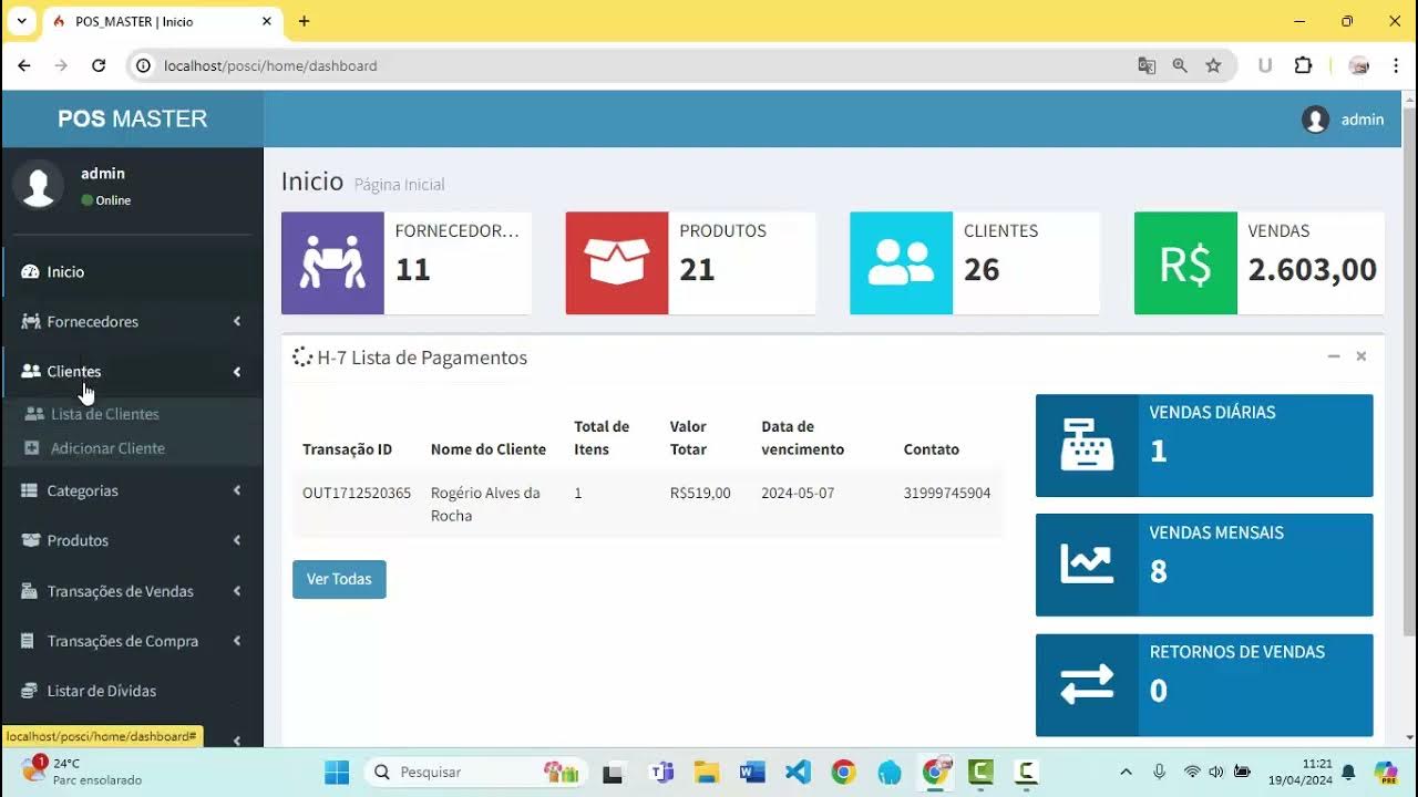 Sistema ponto de venda em PHP 5.6 e banco de dados Mysql - YouTube